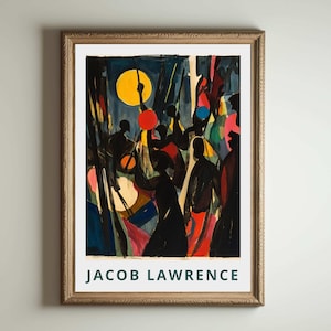 Jacob Lawrence, Jacob Lawrence Poster, African American Art, Afro Art ...