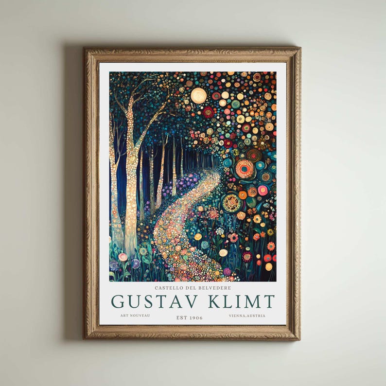 Gustav Klimt Print, Klimt Museum Poster, Gustav Klimt Poster, Klimt ...