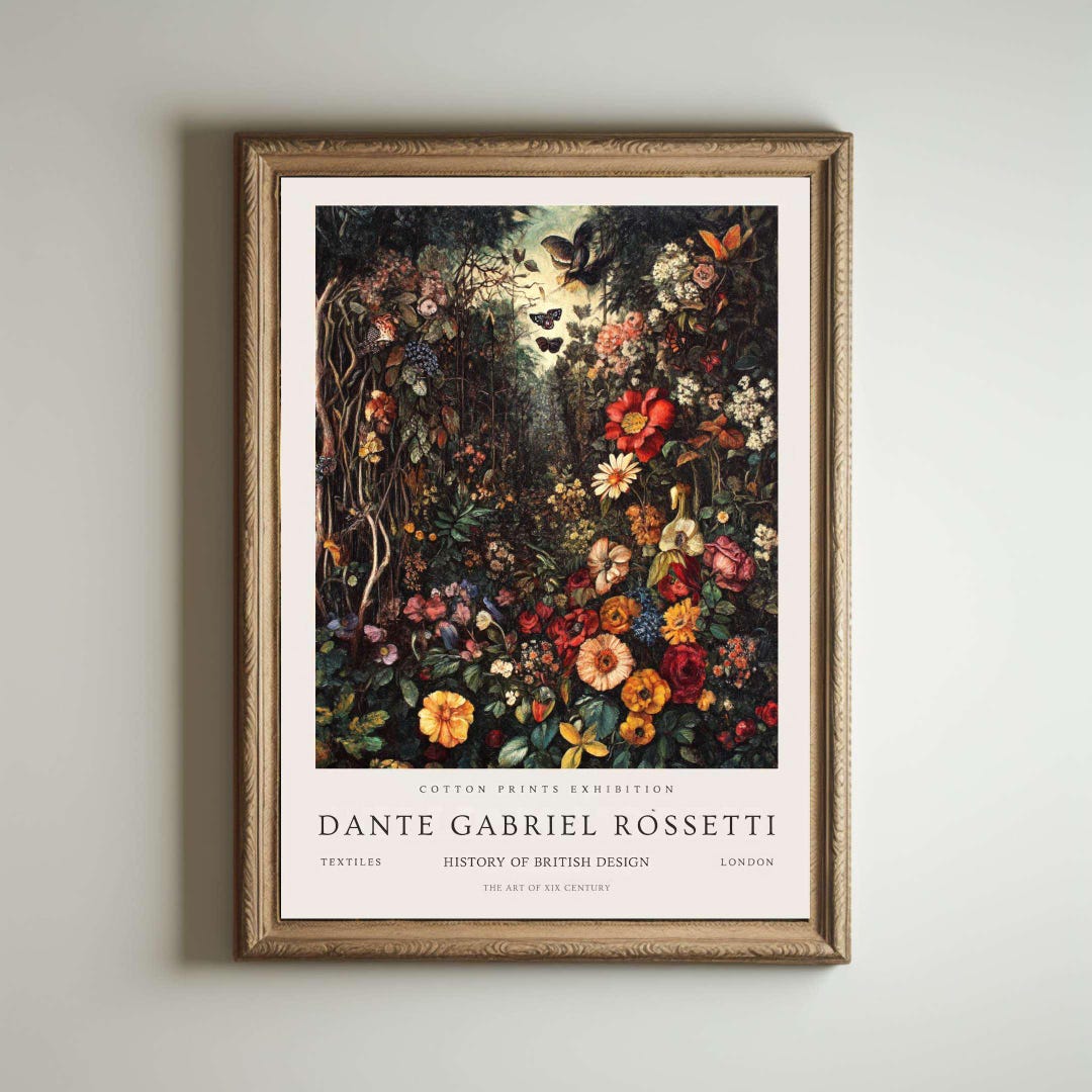 Dante Gabriel Rossetti, Dante Gabriel Rossetti Print, Kew Gardens ...