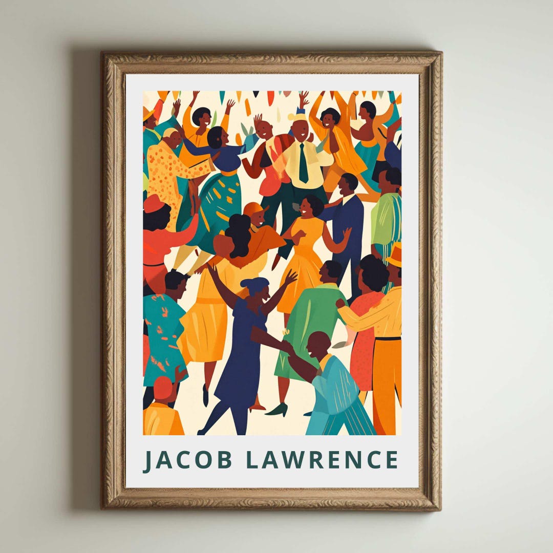 Jacob Lawrence, Jacob Lawrence Poster, African American Art, Afro Art ...