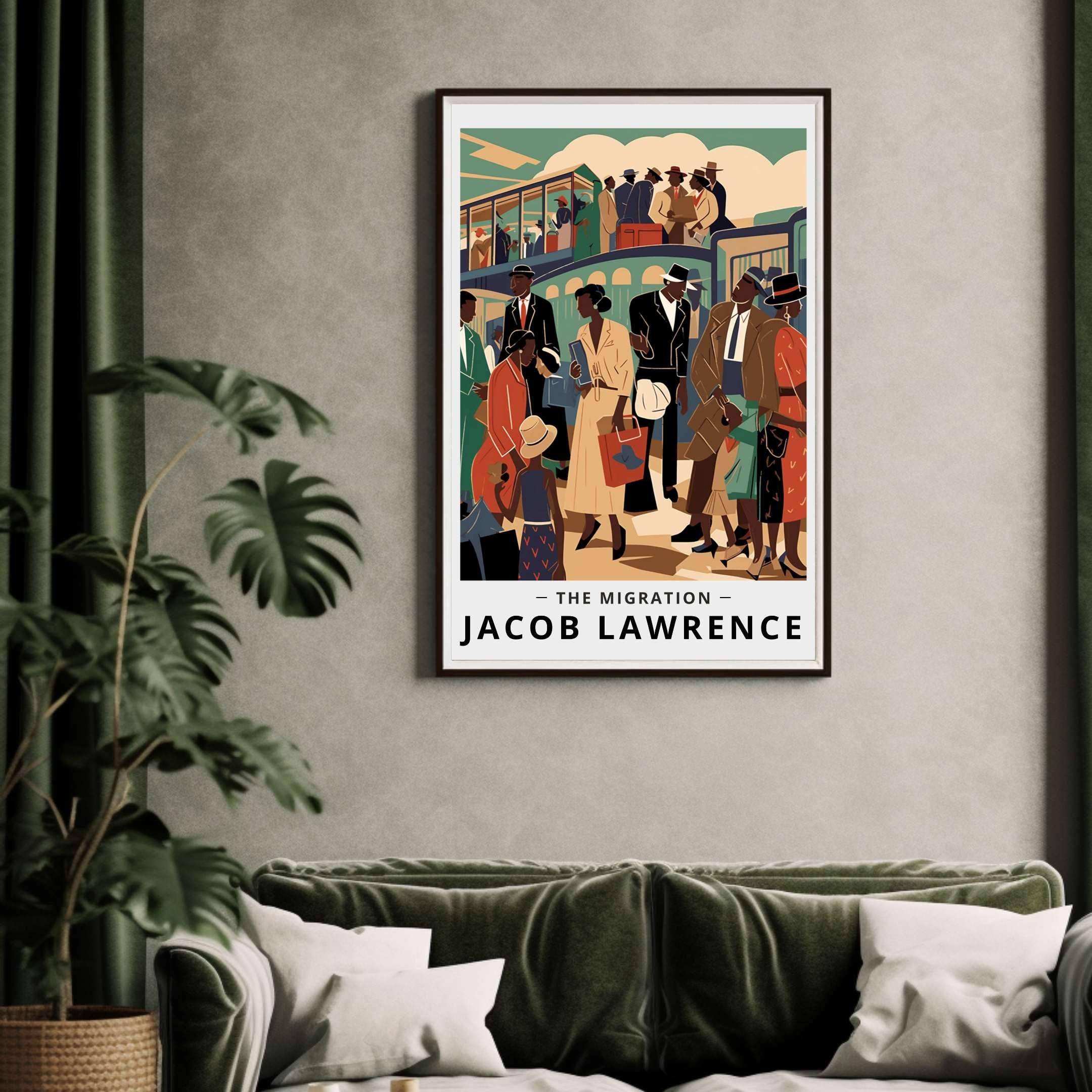 Jacob Lawrence the Migration, Jacob Lawrence Poster, African American ...