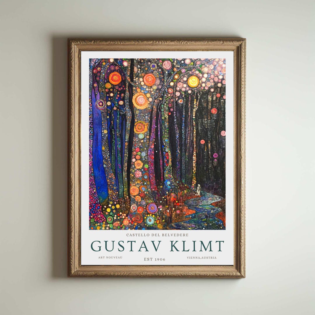 Gustav Klimt Print, Klimt Museum Poster, Gustav Klimt Poster, Klimt ...