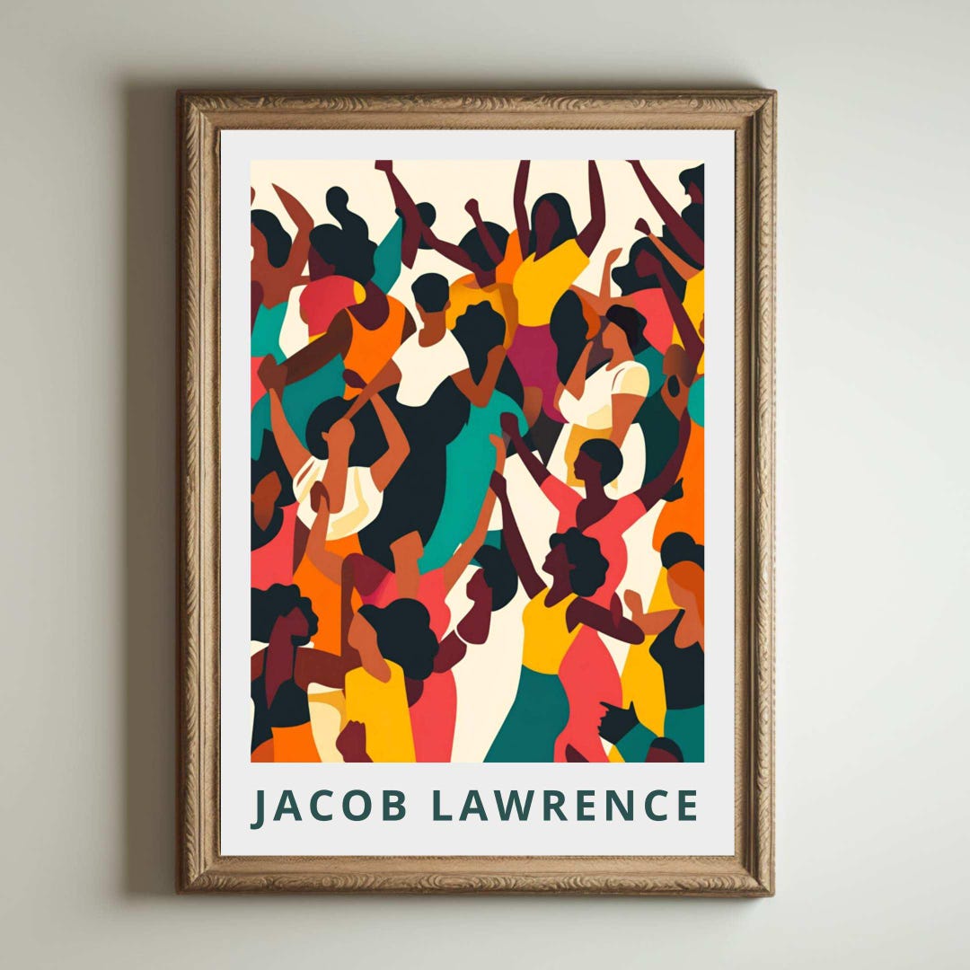 Jacob Lawrence, Jacob Lawrence Poster, African American Art, Afro Art ...