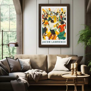 Jacob Lawrence, Jacob Lawrence Poster, African American Art, Afro Art ...