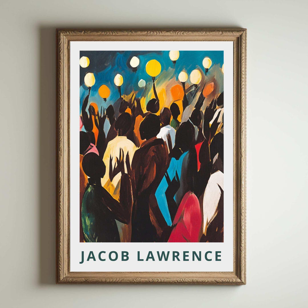 Jacob Lawrence, Jacob Lawrence Poster, African American Art, Afro Art ...