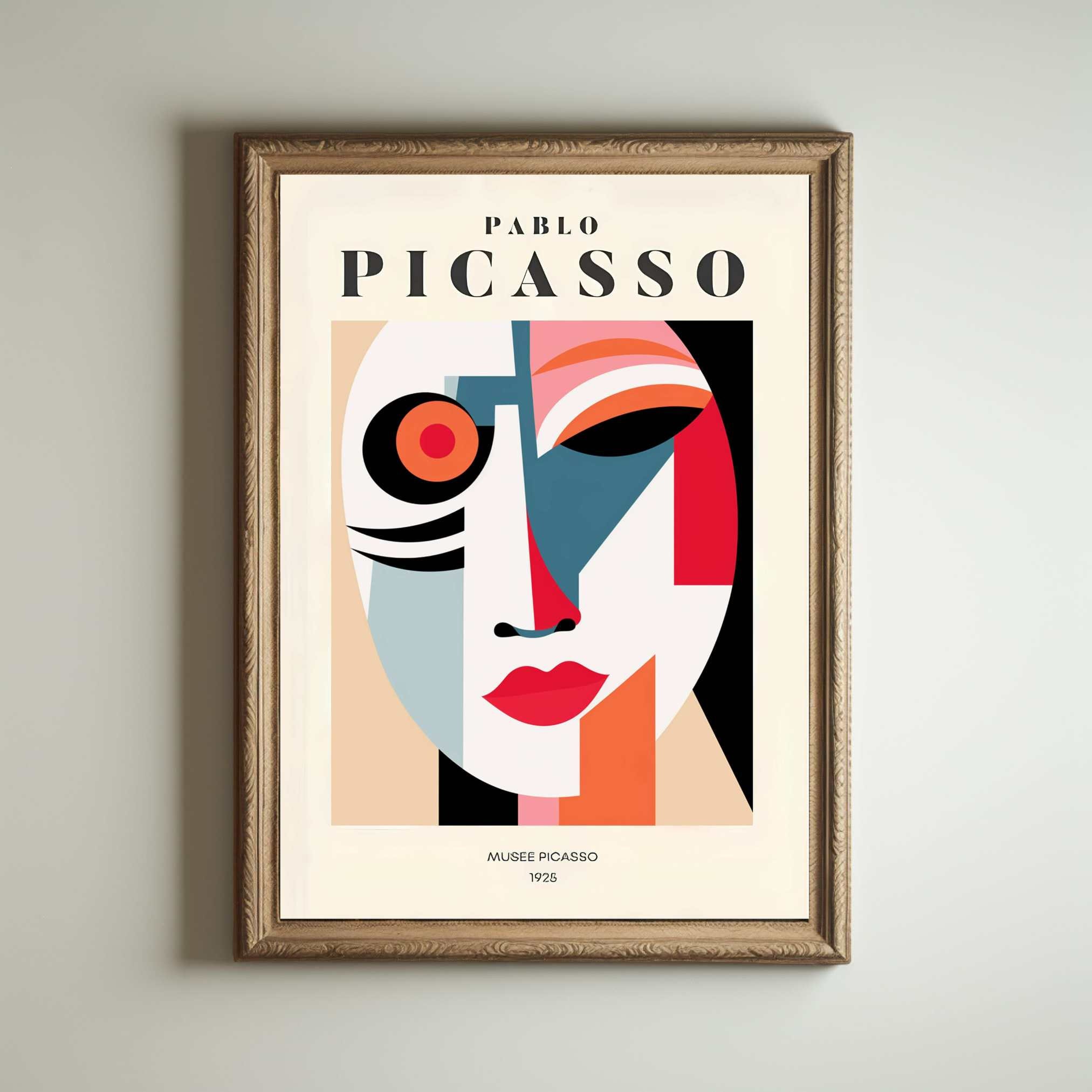 Picasso Art Poster, Picasso Wall Art, Picasso Exhibition Print, Neutral ...