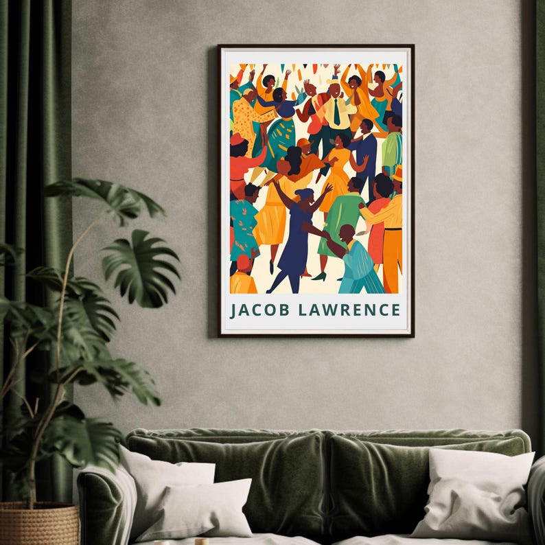 Jacob Lawrence, Jacob Lawrence Poster, African American Art, Afro Art ...