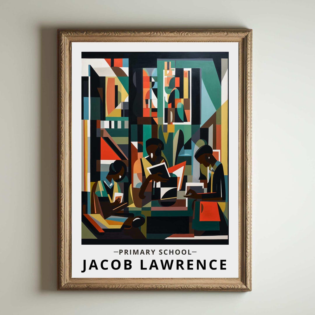 Jacob Lawrence Poster, Jacob Lawrence, African American Art, Afro Art ...