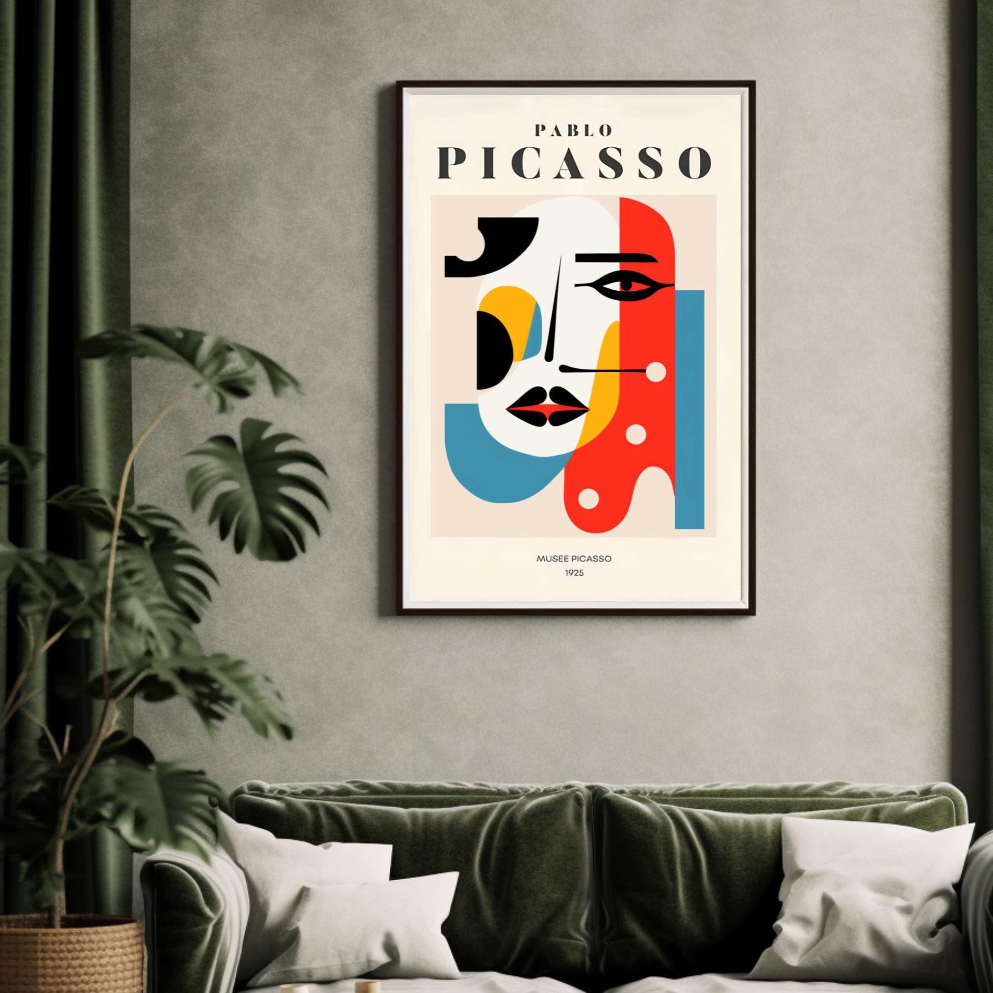 Picasso Art Poster, Picasso Wall Art, Picasso Exhibition Print, Neutral ...
