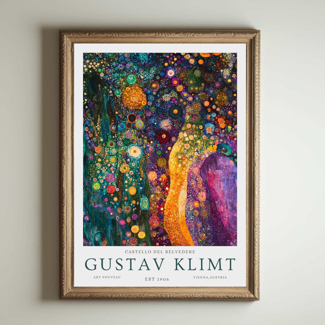 Gustav Klimt Print, Klimt Museum Poster, Gustav Klimt Poster, Klimt ...