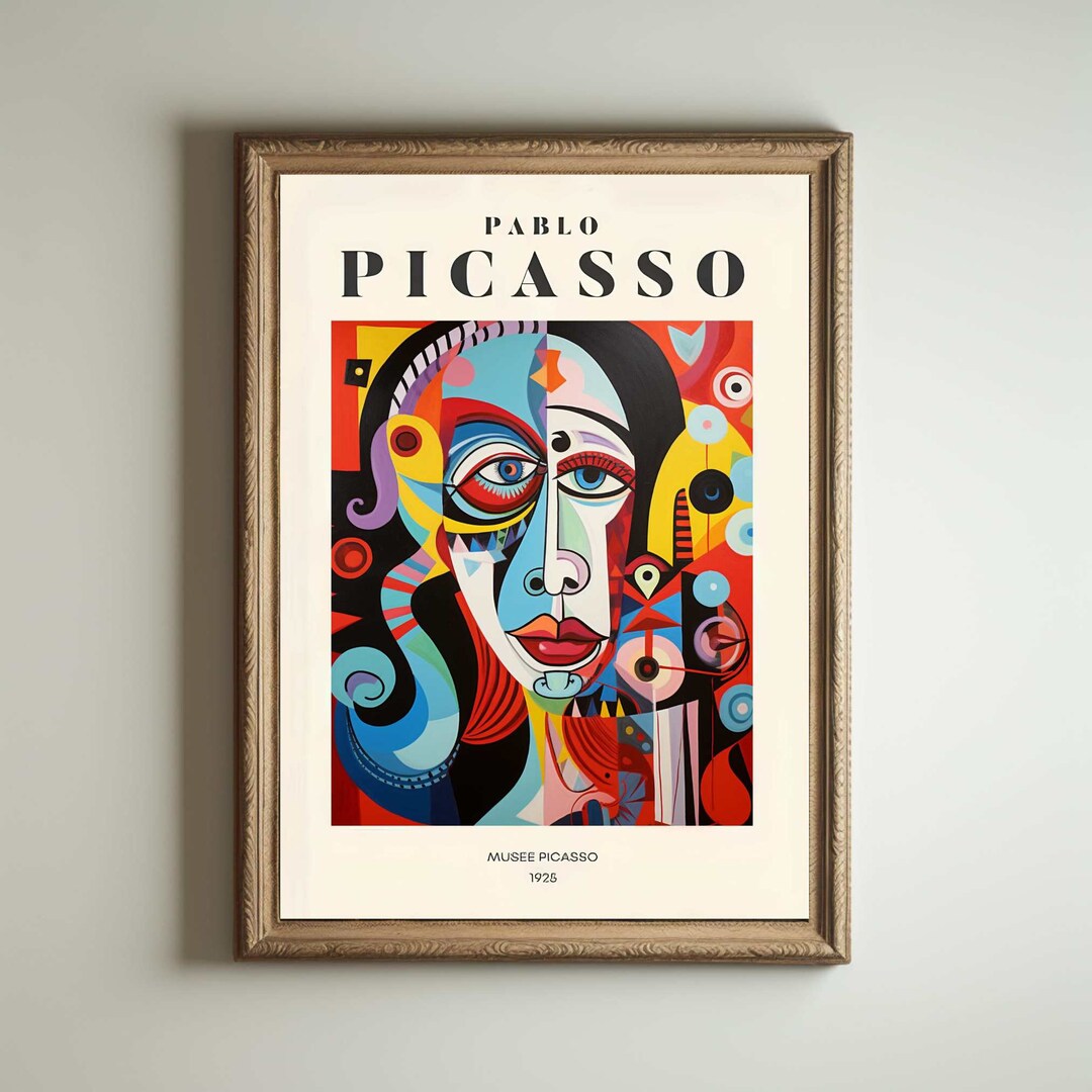 Affiche dart Picasso, Art mural Picasso, Impression dexposition Picasso ...