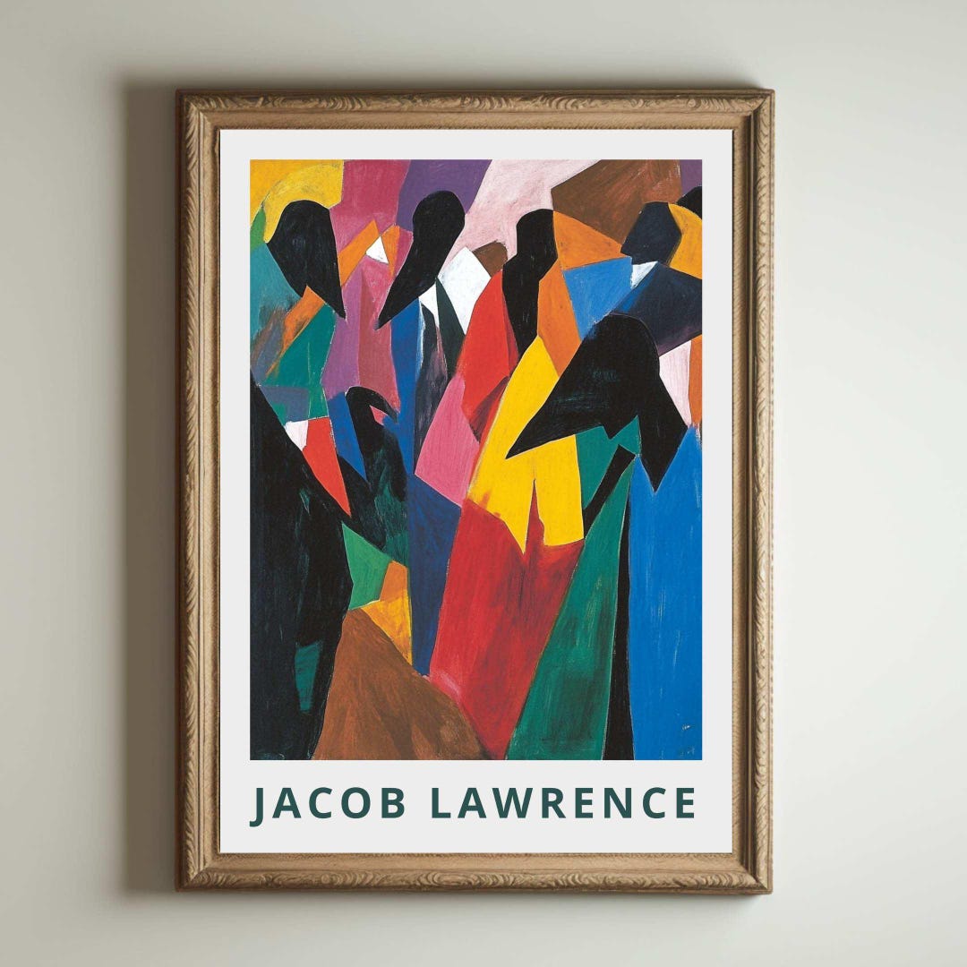 Jacob Lawrence, Jacob Lawrence Poster, African American Art, Afro Art ...