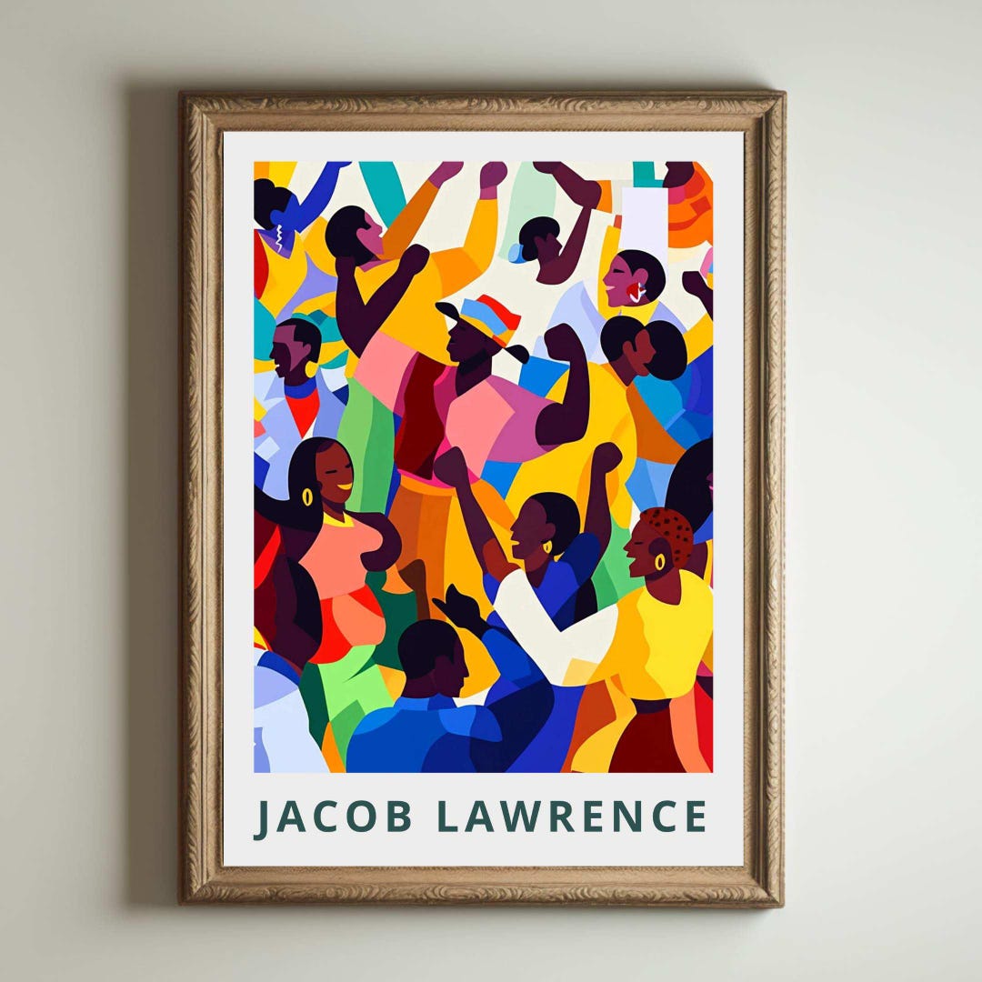 Jacob Lawrence, Jacob Lawrence Poster, African American Art, Afro Art ...