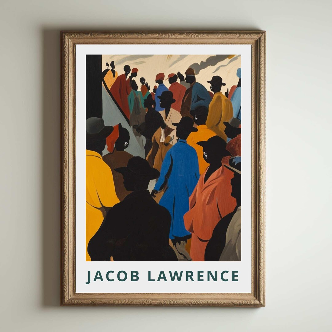 Jacob Lawrence, Jacob Lawrence Poster, African American Art, Afro Art ...