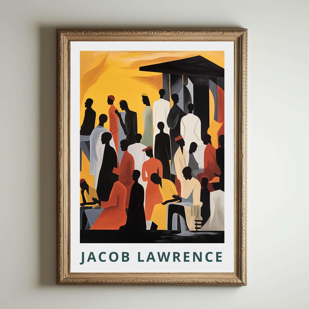 Jacob Lawrence, Jacob Lawrence Poster, African American Art, Afro Art ...