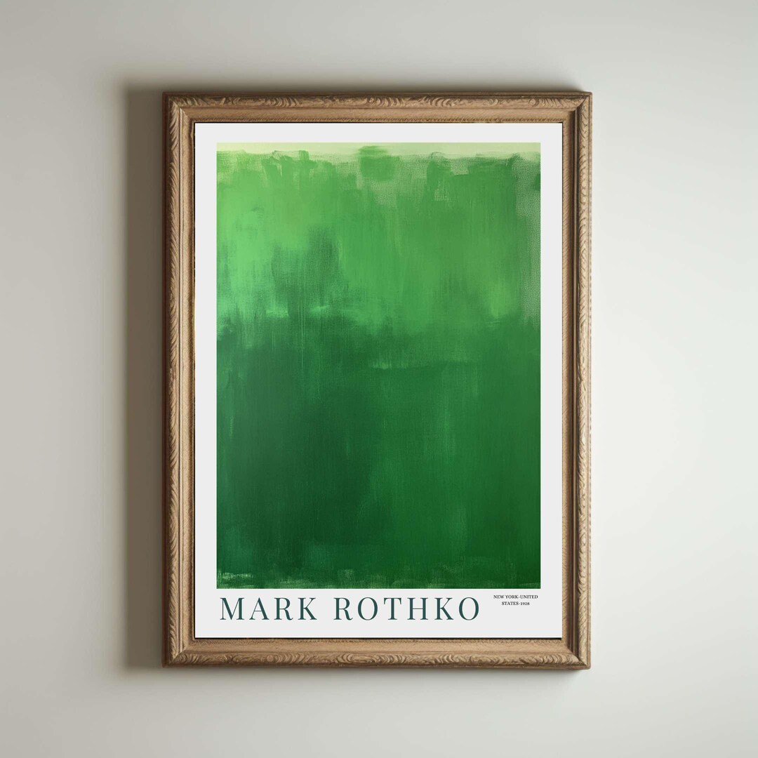 Mark Rothko Poster, Mark Rothko, Mark Rothko Print, Exhibition Poster ...