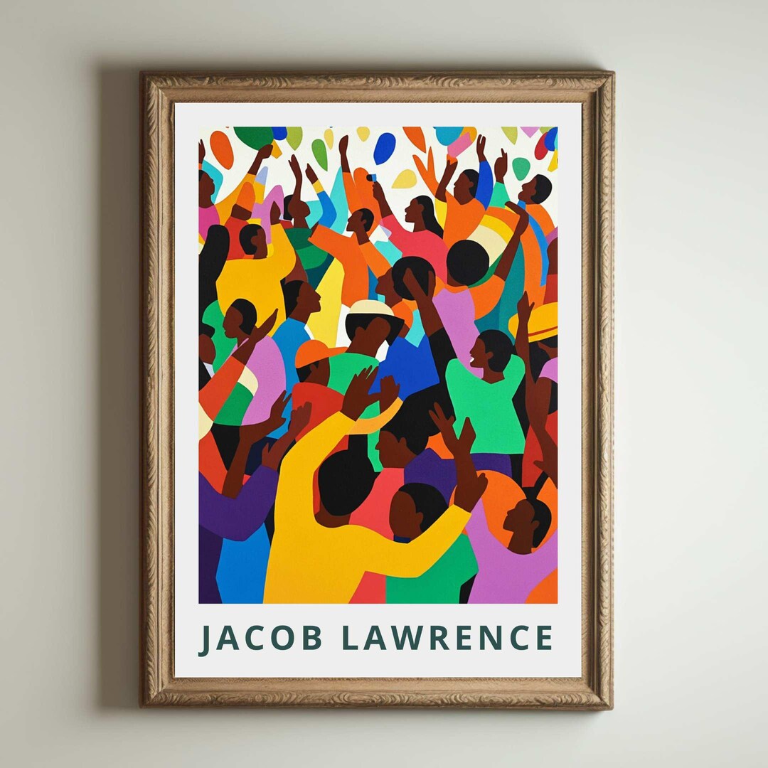 Jacob Lawrence, Jacob Lawrence Poster, African American Art, Afro Art ...