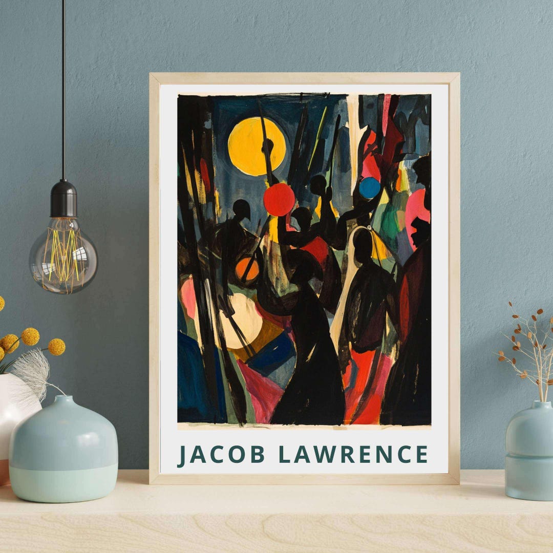 Jacob Lawrence, Jacob Lawrence Poster, African American Art, Afro Art ...