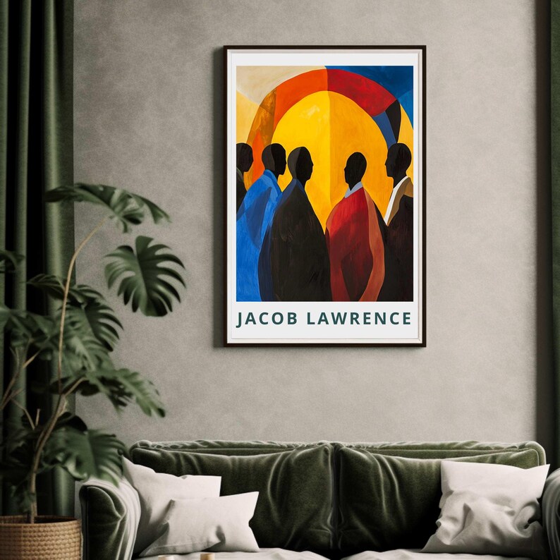 Jacob Lawrence, Jacob Lawrence Poster, African American Art, Afro Art ...