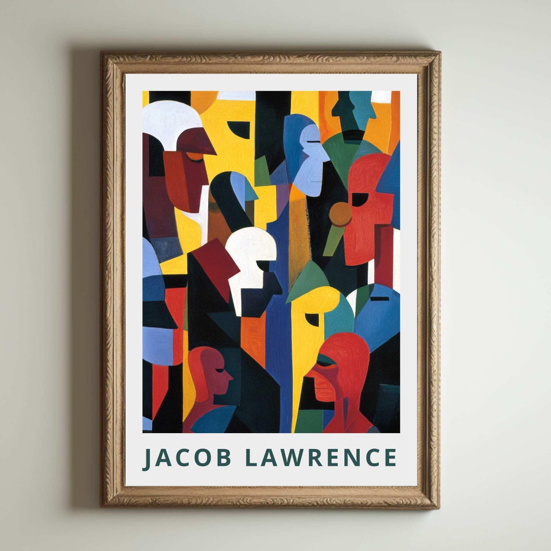 Jacob Lawrence, Jacob Lawrence Poster, African American Art, Afro Art ...