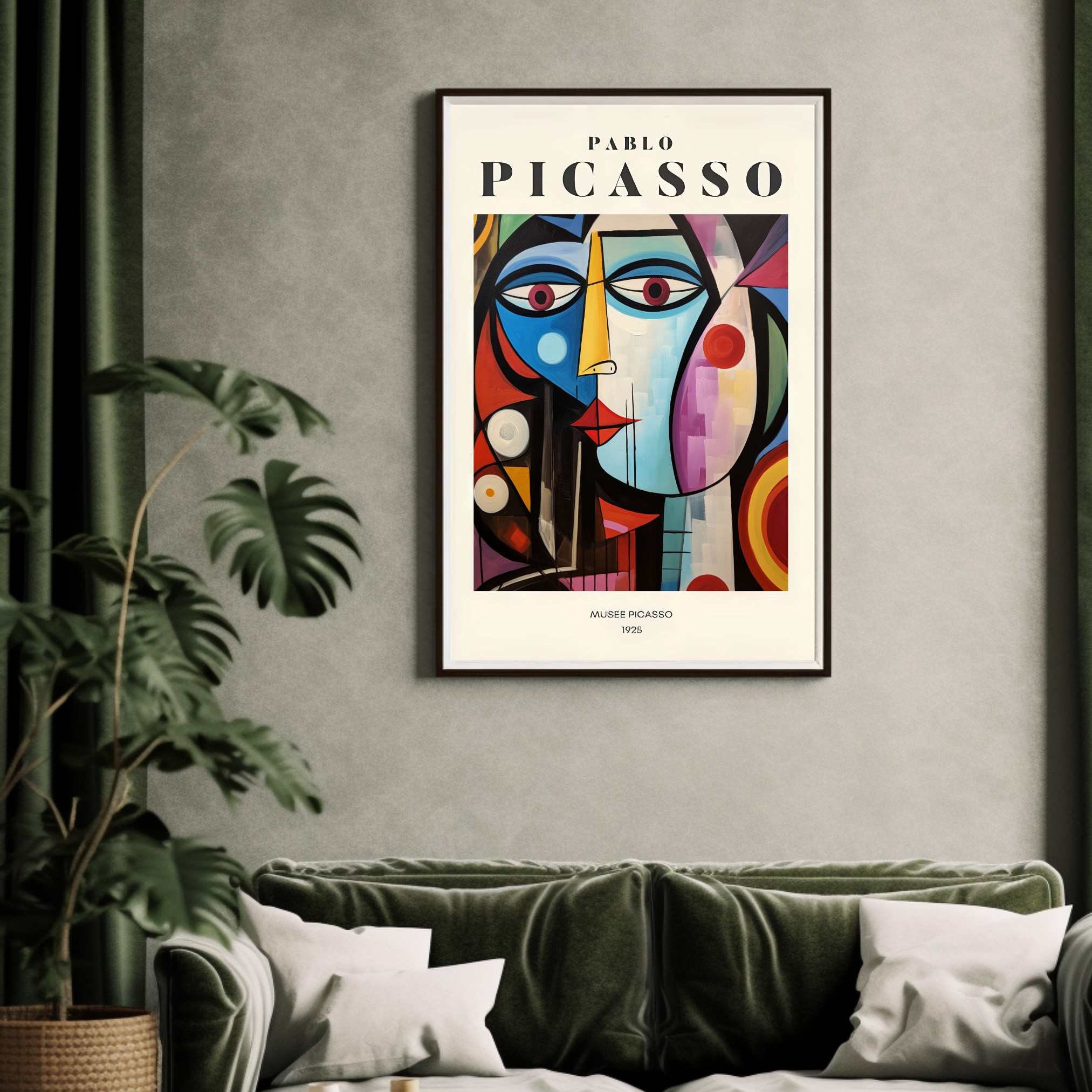 Picasso Art Poster, Picasso Wall Art, Picasso Exhibition Print, Neutral ...