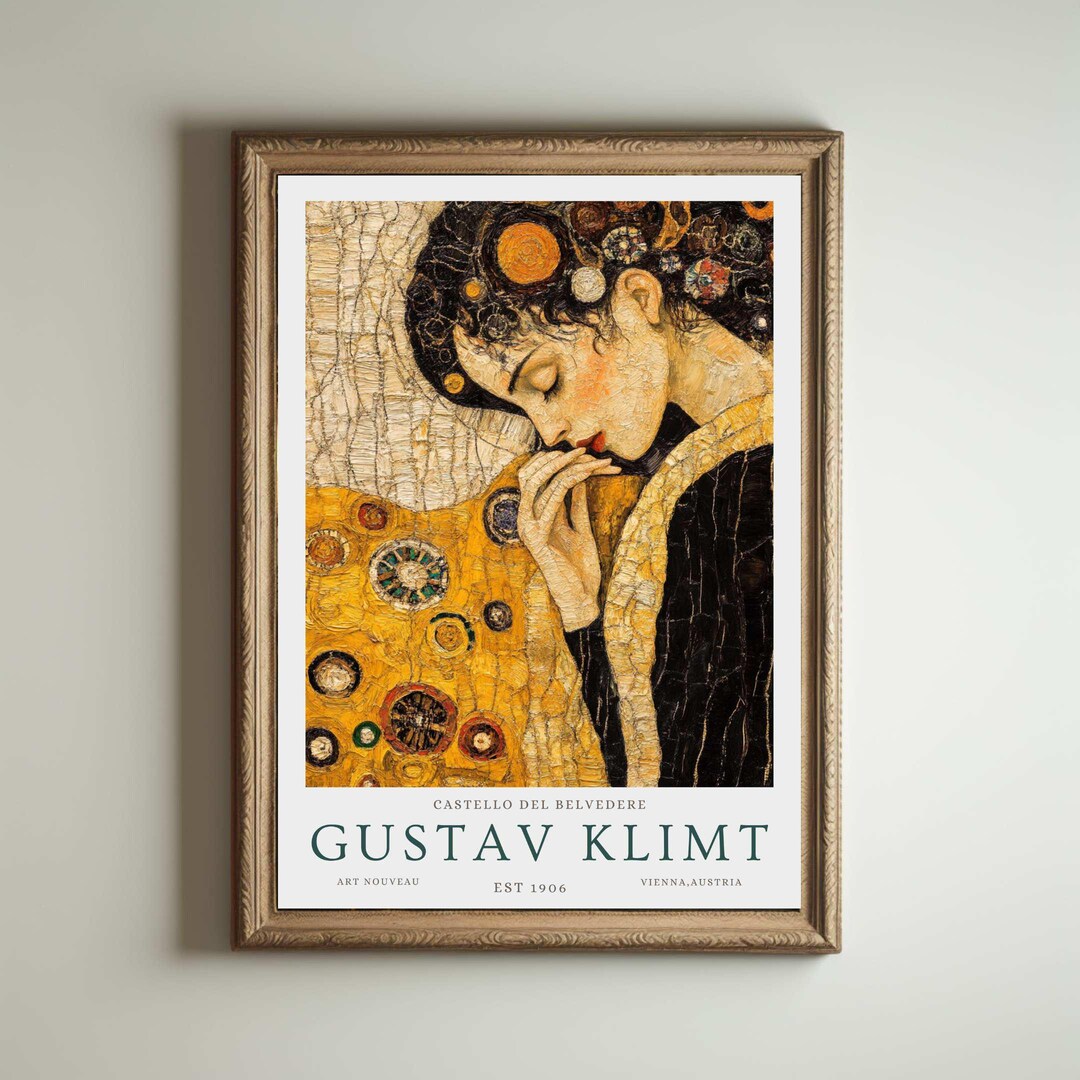 Gustav Klimt Print, Klimt Museum Poster, Gustav Klimt Poster, Klimt ...