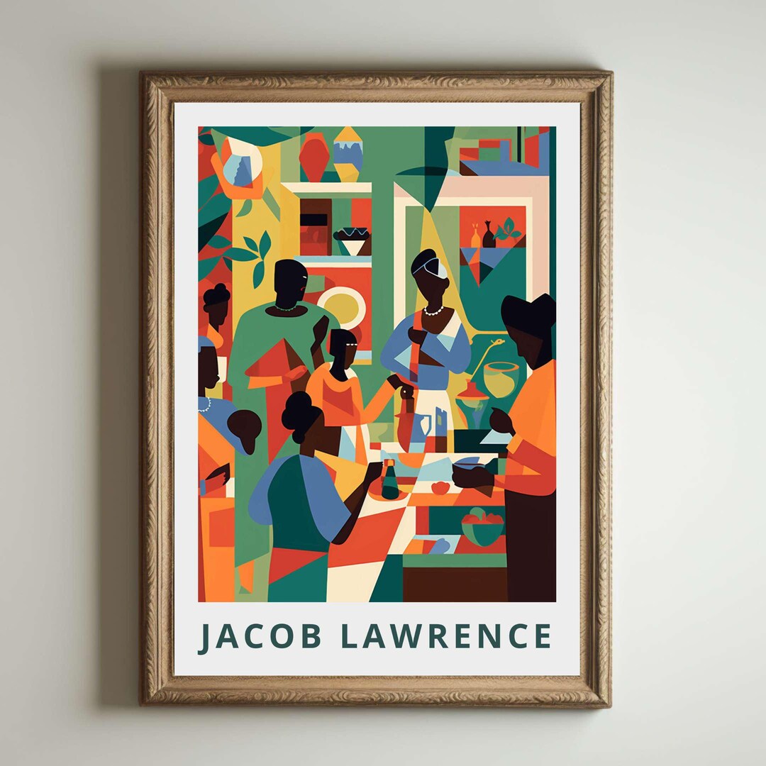 Jacob Lawrence, Jacob Lawrence Poster, African American Art, Afro Art ...