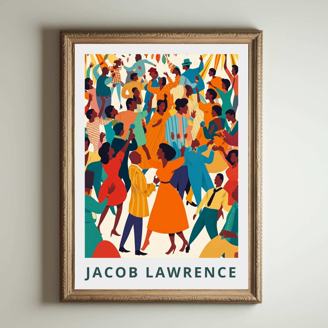 Jacob Lawrence, Jacob Lawrence Poster, African American Art, Afro Art ...