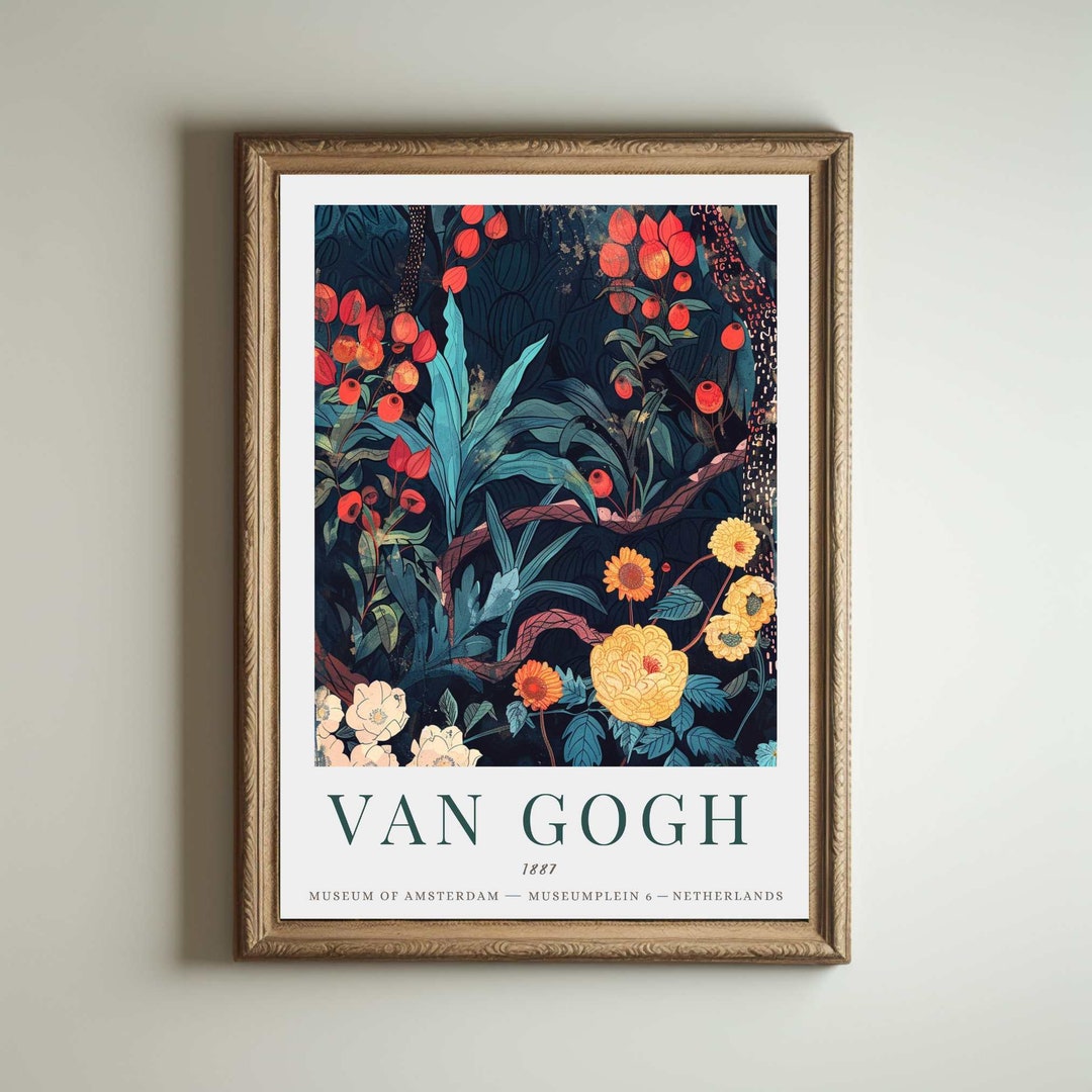 Van Gogh Print | Vincent Van Gogh Poster | Van Gogh Wall Art Print ...