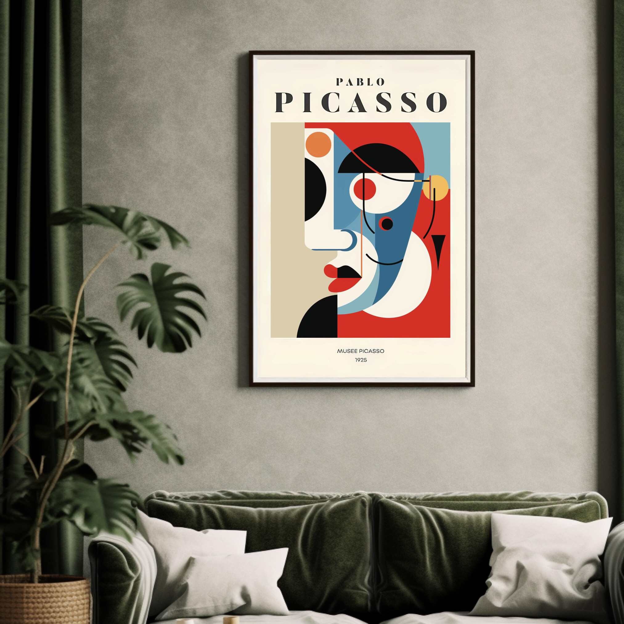 Picasso Art Poster, Picasso Wall Art, Picasso Exhibition Print, Neutral ...