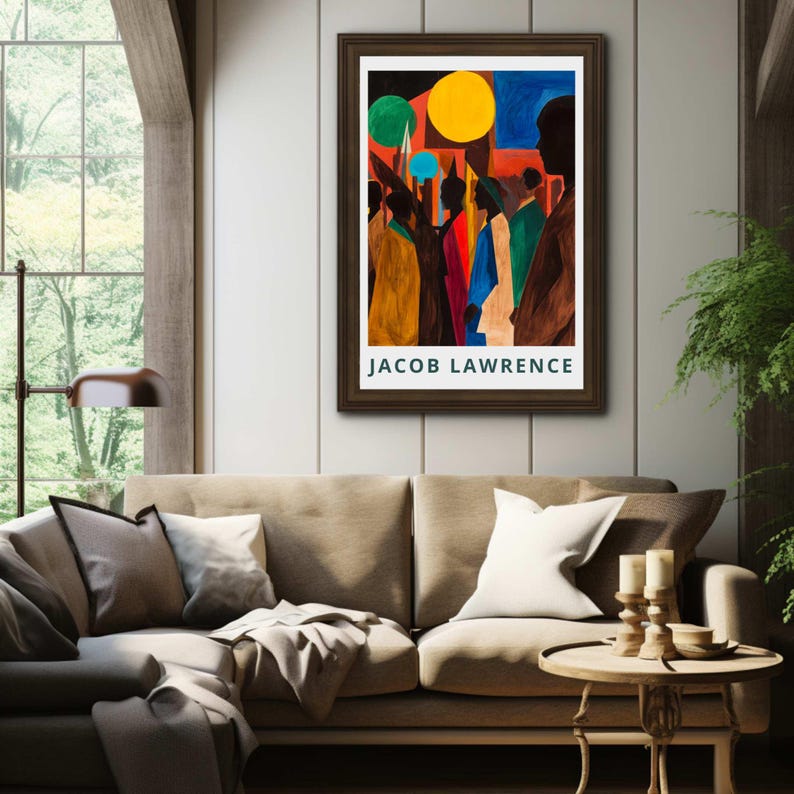 Jacob Lawrence, Jacob Lawrence Poster, African American Art, Afro Art ...