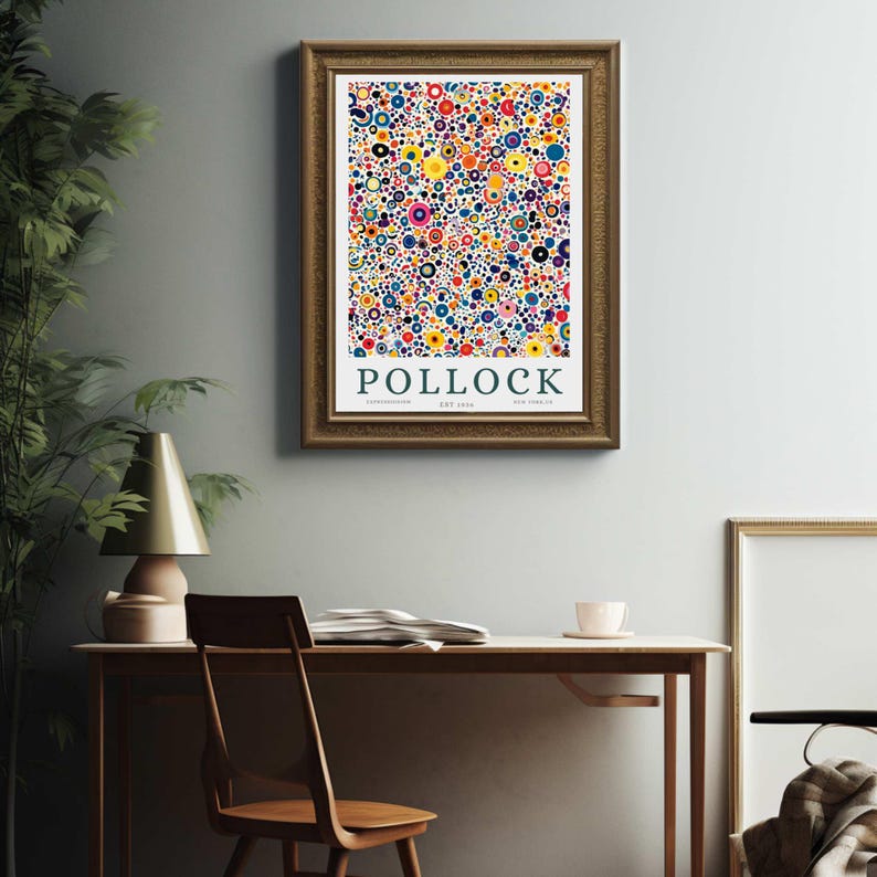 Jackson Pollock Print, Pollock Poster, Housewarming Gift, Abstract ...