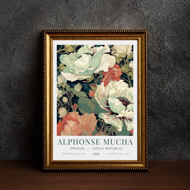 Alphonse Mucha Poster | Alphonse Mucha | Alphonse Mucha Print | Giclée ...
