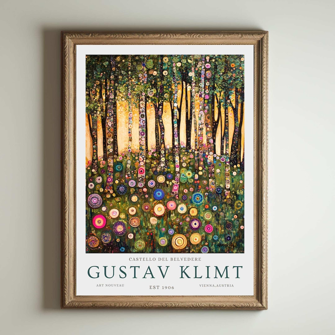 Gustav Klimt Print, Klimt Museum Poster, Gustav Klimt Poster, Klimt ...