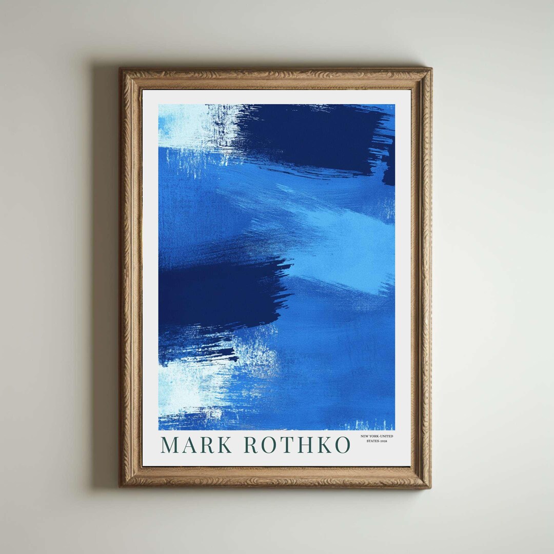Mark Rothko Poster, Mark Rothko, Mark Rothko Print, Exhibition Poster ...