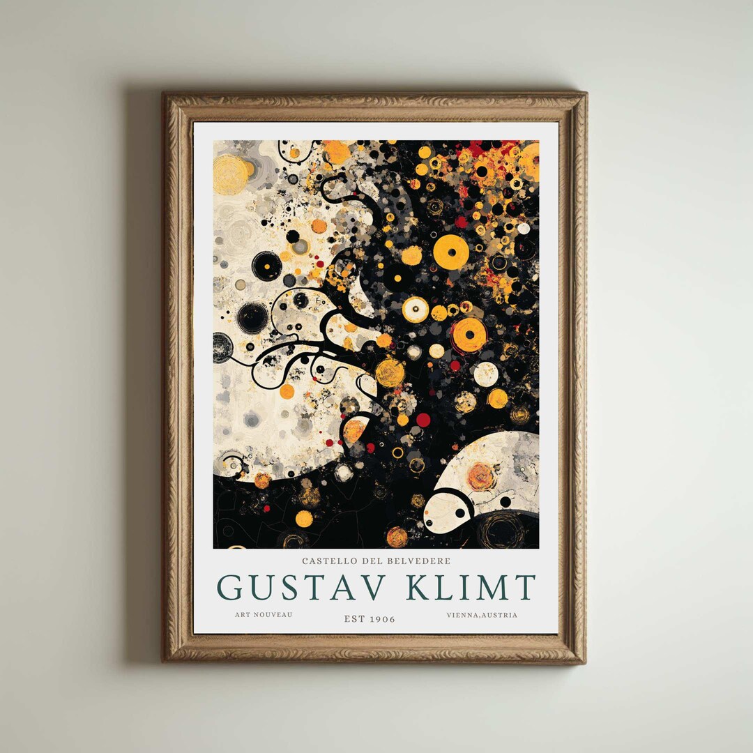 Lámina de Gustav Klimt, póster del Museo Klimt, póster de Gustav Klimt ...