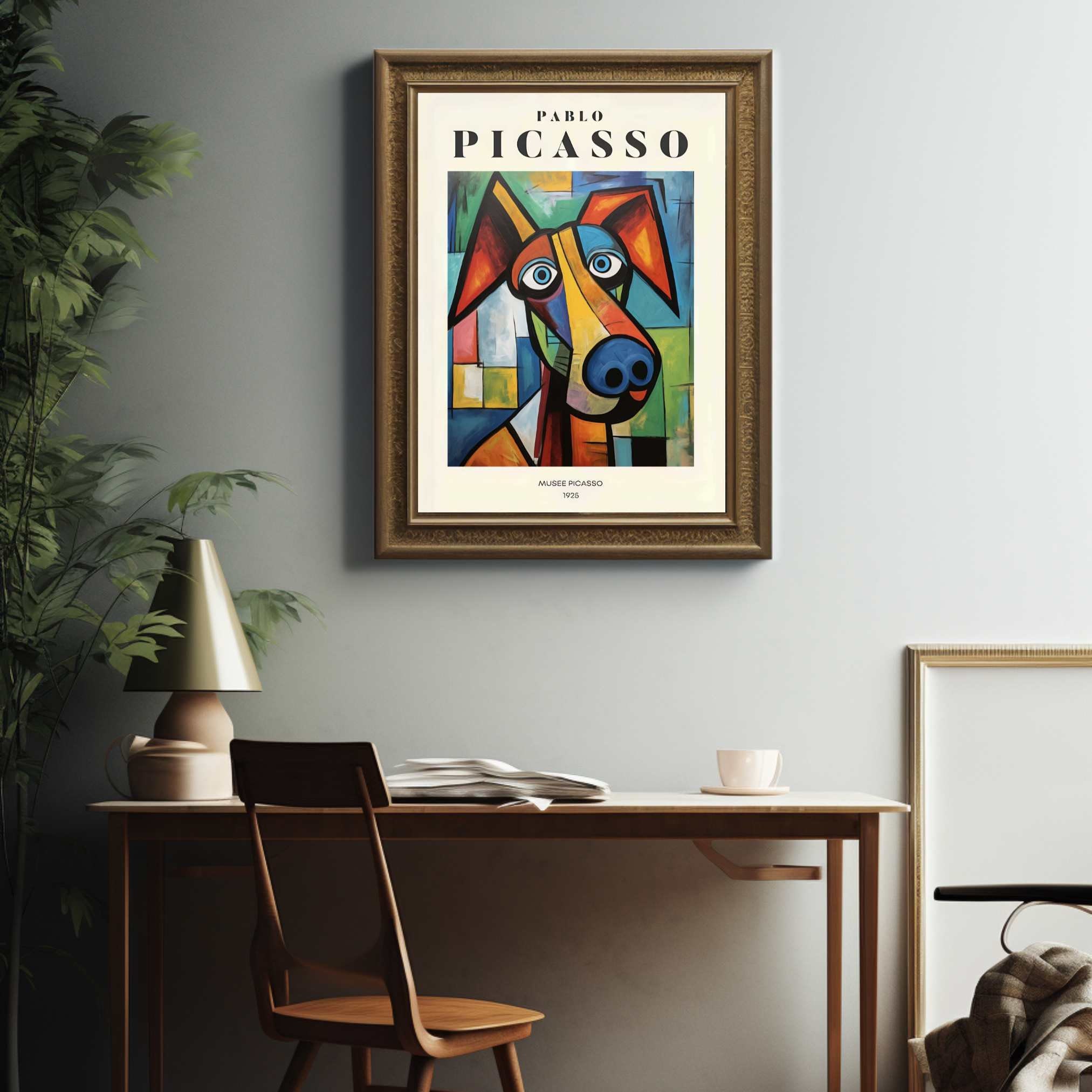 Picasso Dog, Picasso Wall Art, Picasso Exhibition Print, Neutral Beige ...