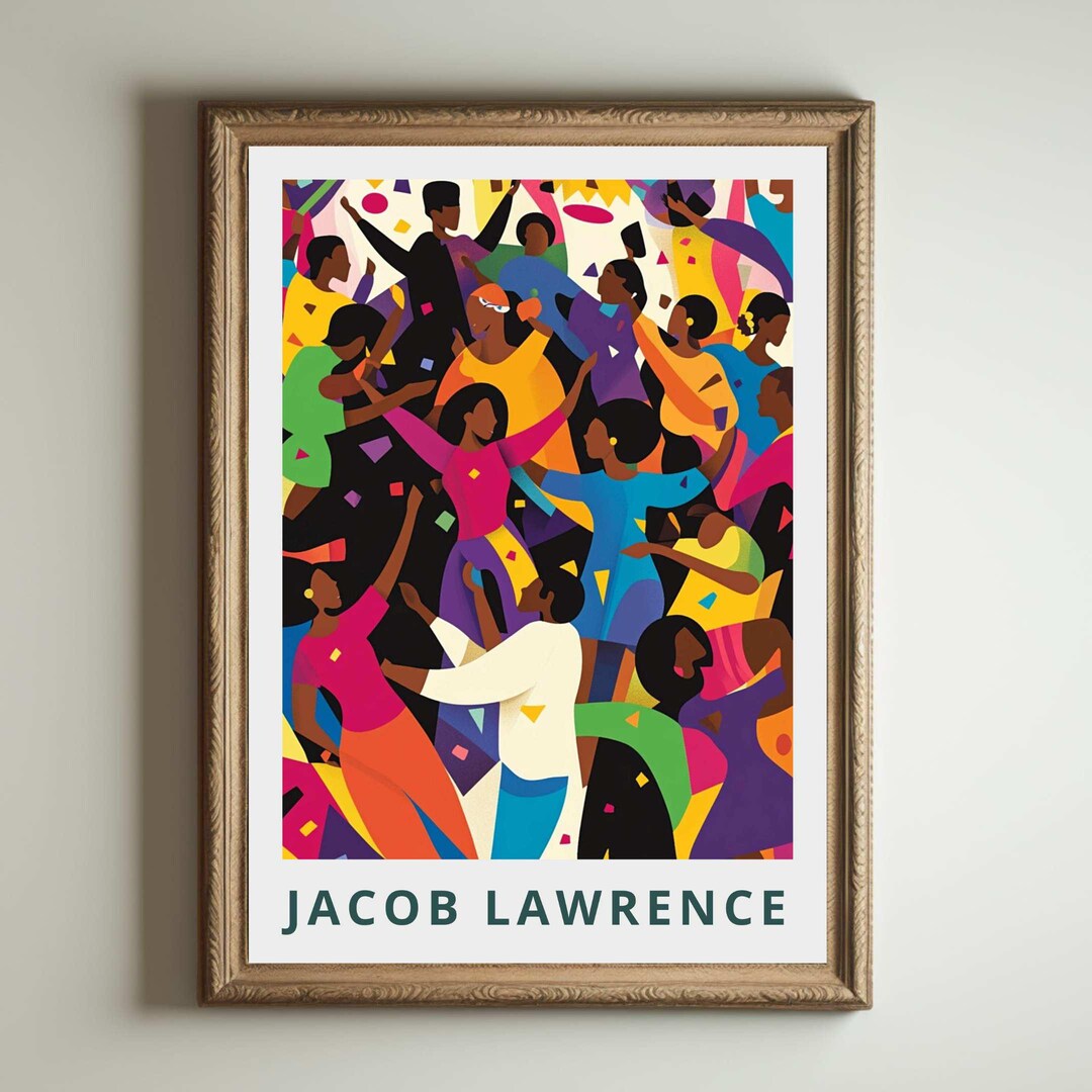 Jacob Lawrence, Jacob Lawrence Poster, African American Art, Afro Art ...