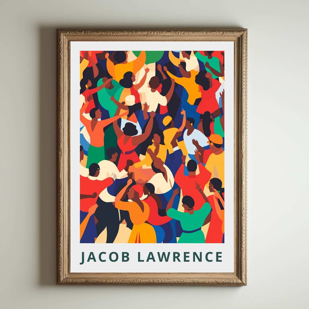 Jacob Lawrence, Jacob Lawrence Poster, African American Art, Afro Art ...