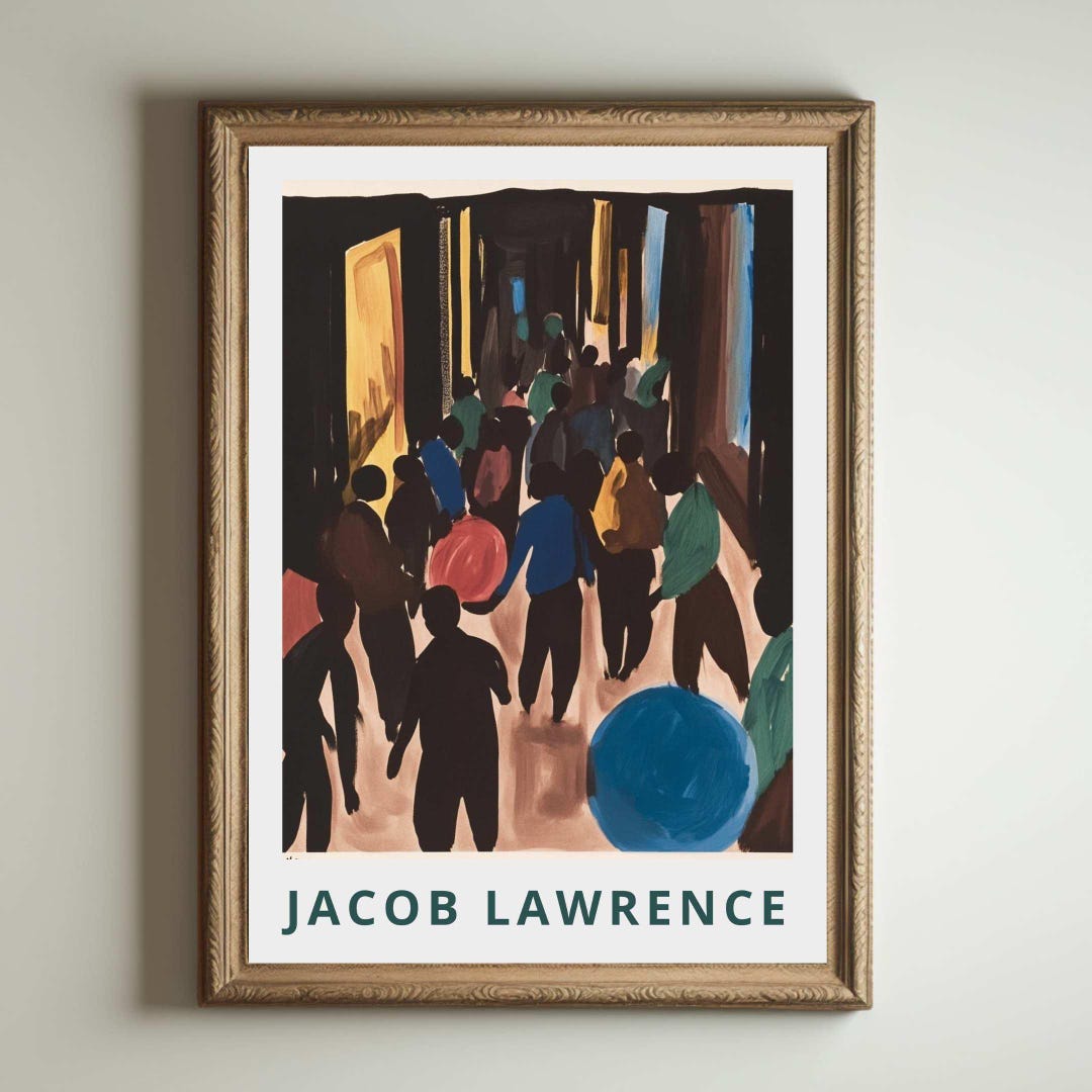 Jacob Lawrence, Jacob Lawrence Poster, African American Art, Afro Art ...