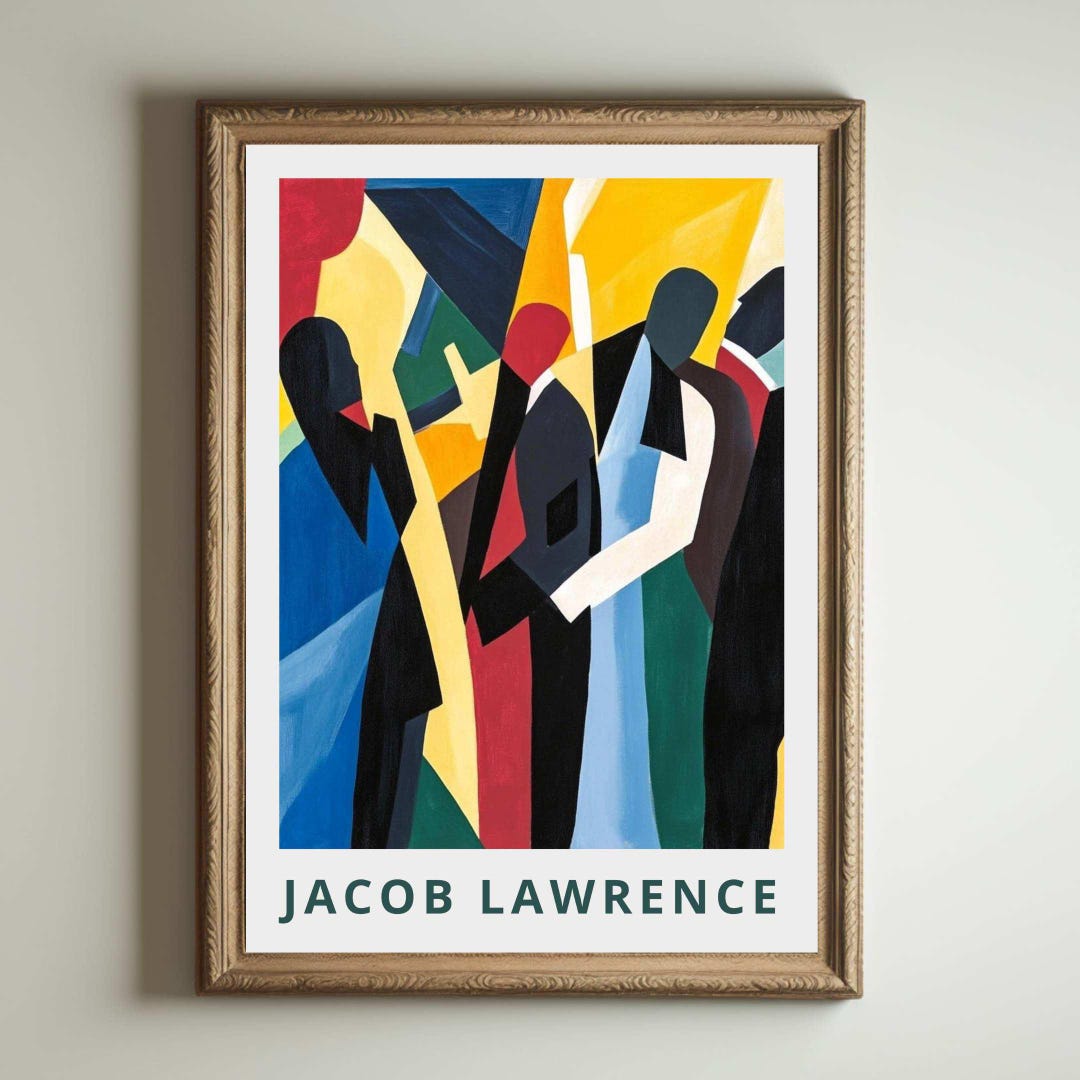 Jacob Lawrence, Jacob Lawrence Poster, African American Art, Afro Art ...