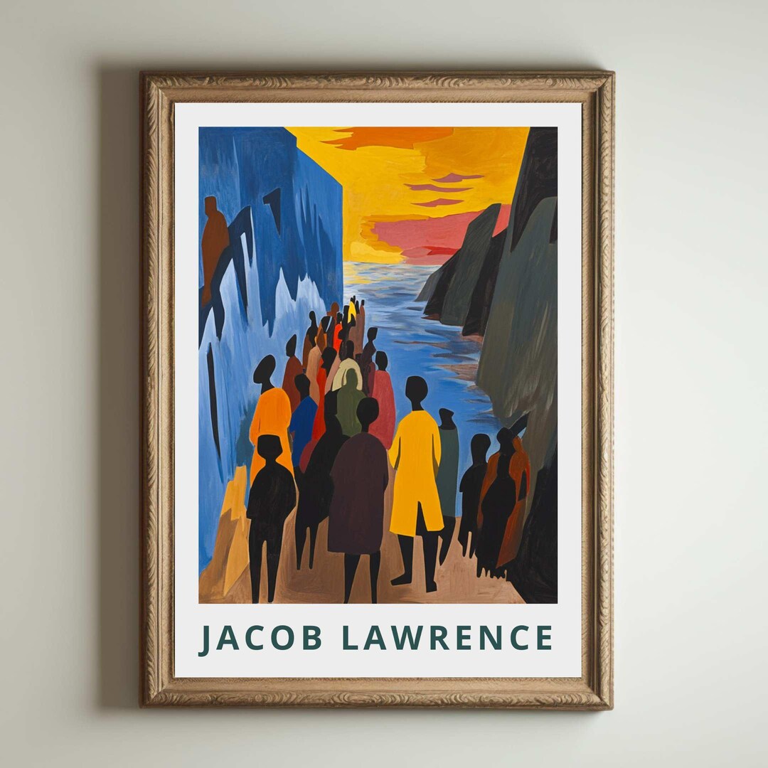 Jacob Lawrence, Jacob Lawrence Poster, African American Art, Afro Art ...