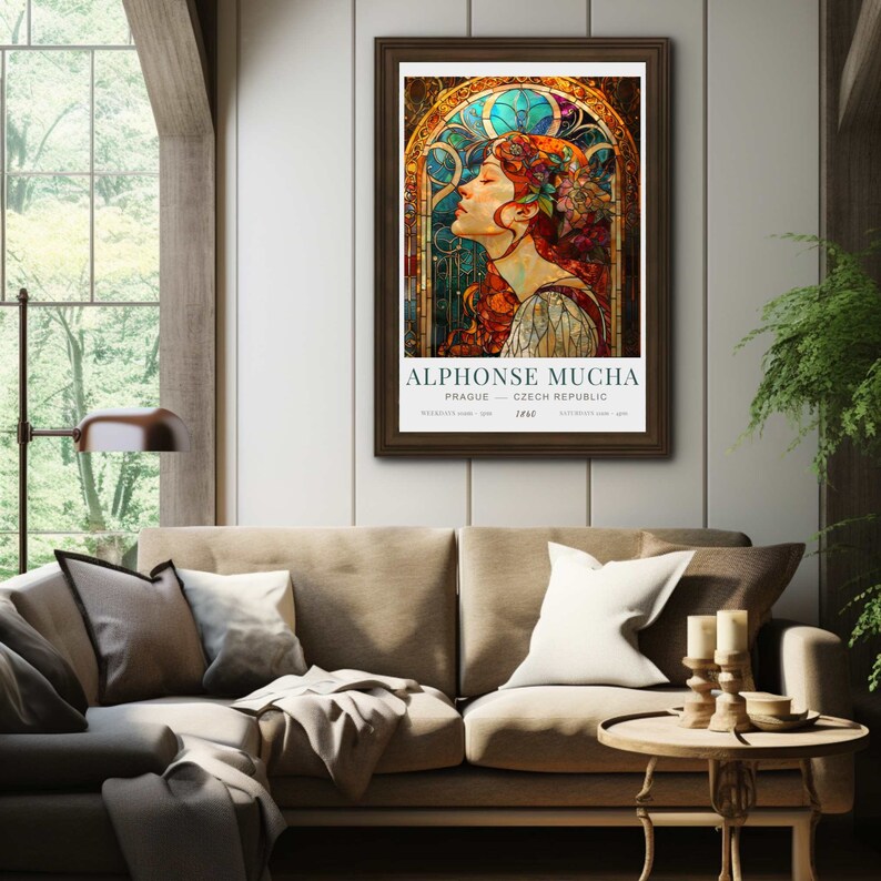 Alphonse Mucha | Alphonse Mucha Print | Art Nouveau Stained Glass ...