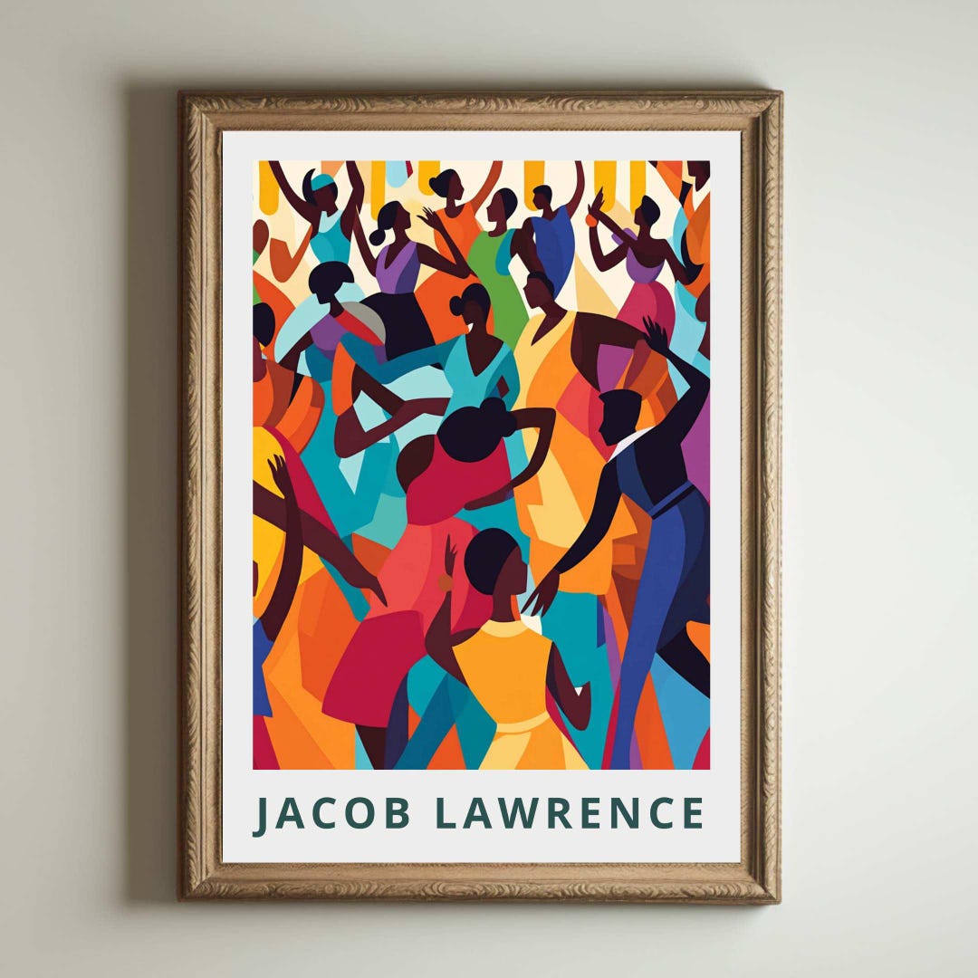 Jacob Lawrence, Jacob Lawrence Poster, African American Art, Afro Art ...