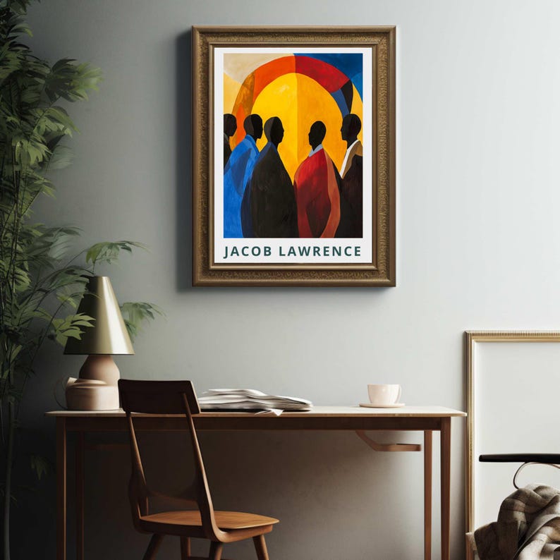 Jacob Lawrence, Jacob Lawrence Poster, African American Art, Afro Art ...