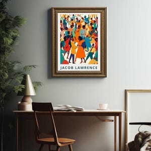 Jacob Lawrence, Jacob Lawrence Poster, African American Art, Afro Art ...