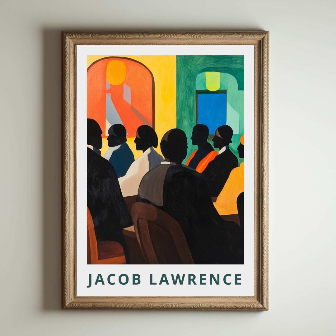 Jacob Lawrence, Jacob Lawrence Poster, African American Art, Afro Art ...