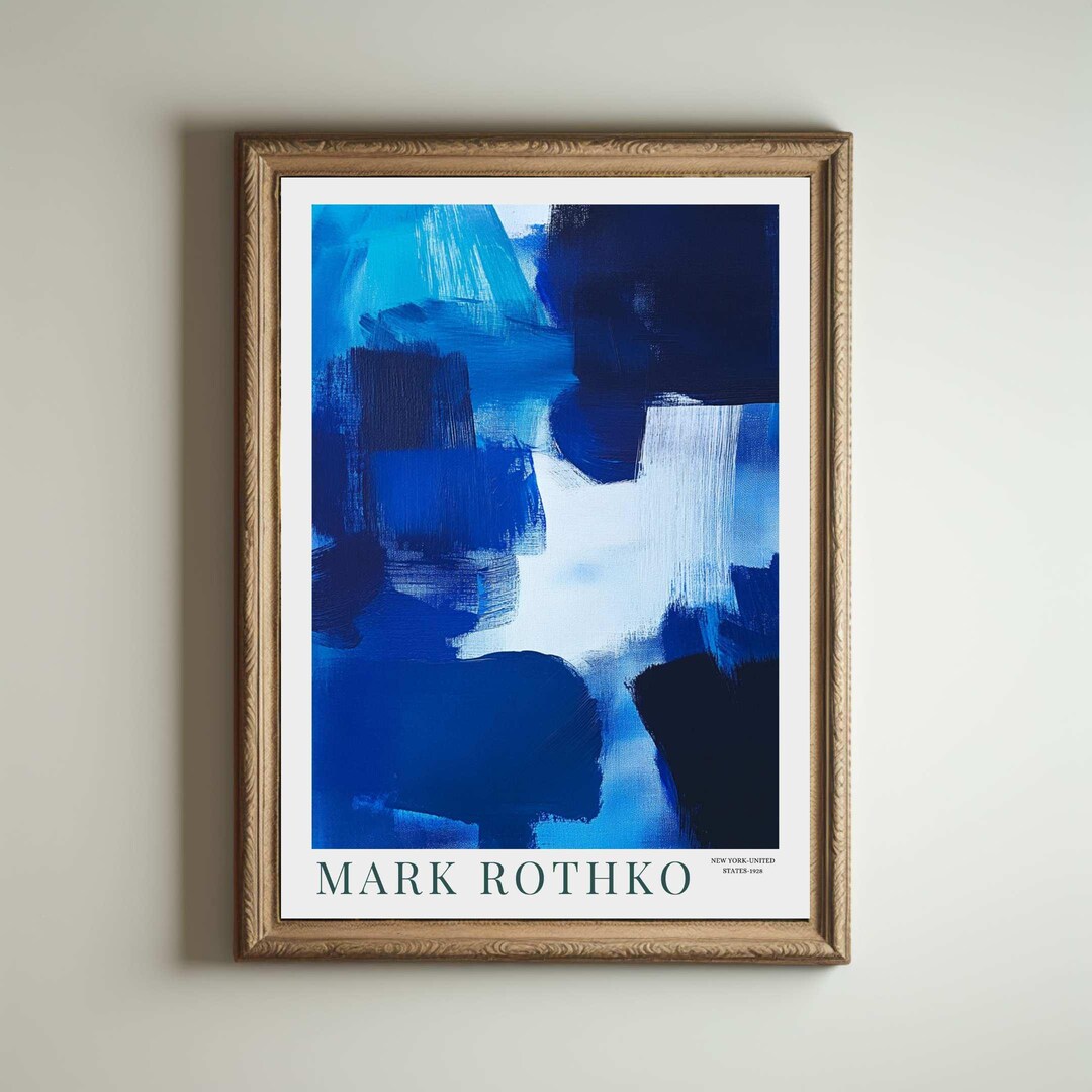 Mark Rothko Poster, Mark Rothko, Mark Rothko Print, Exhibition Poster ...