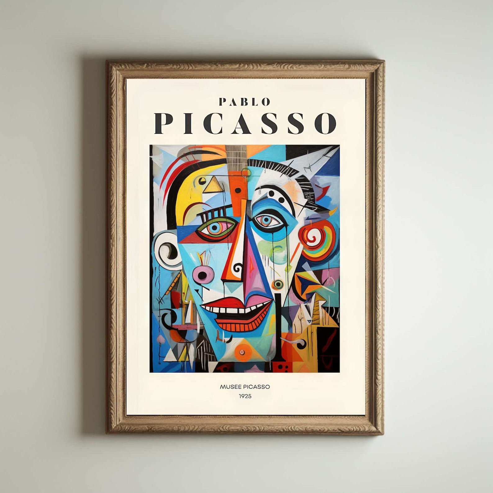 Picasso Art Poster, Picasso Wall Art, Picasso Exhibition Print, Neutral ...