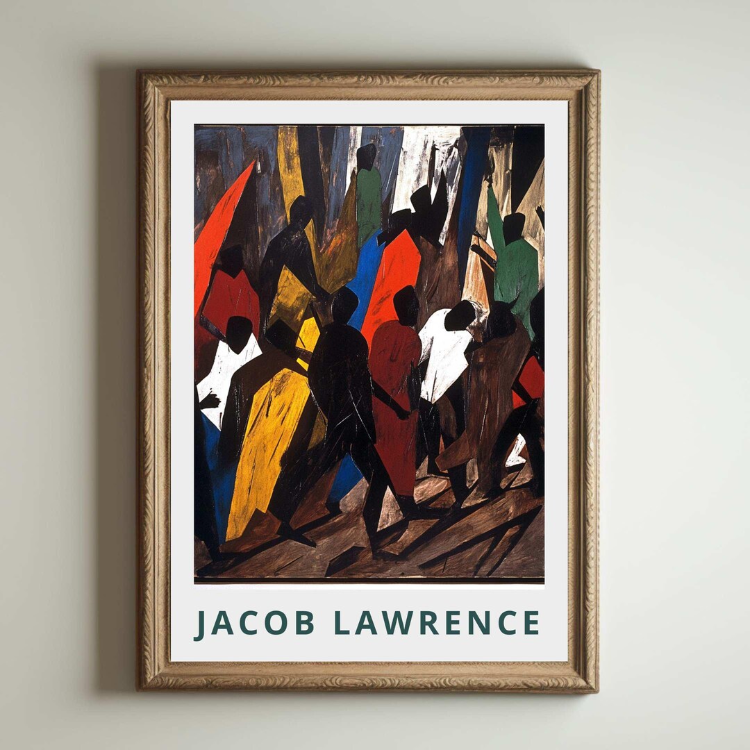Jacob Lawrence, Jacob Lawrence Poster, African American Art, Afro Art ...